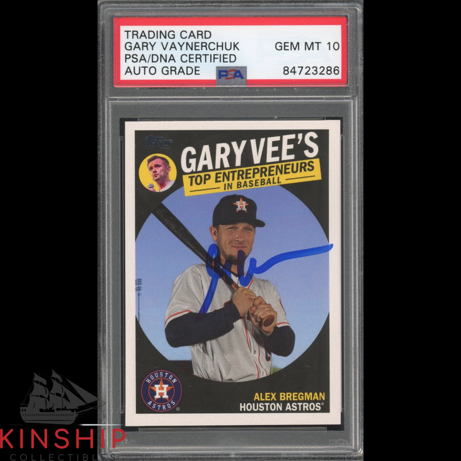 Gary Vaynerchuk signed 2019 Topps Bregman Trading Card PSA DNA Auto 10 ...