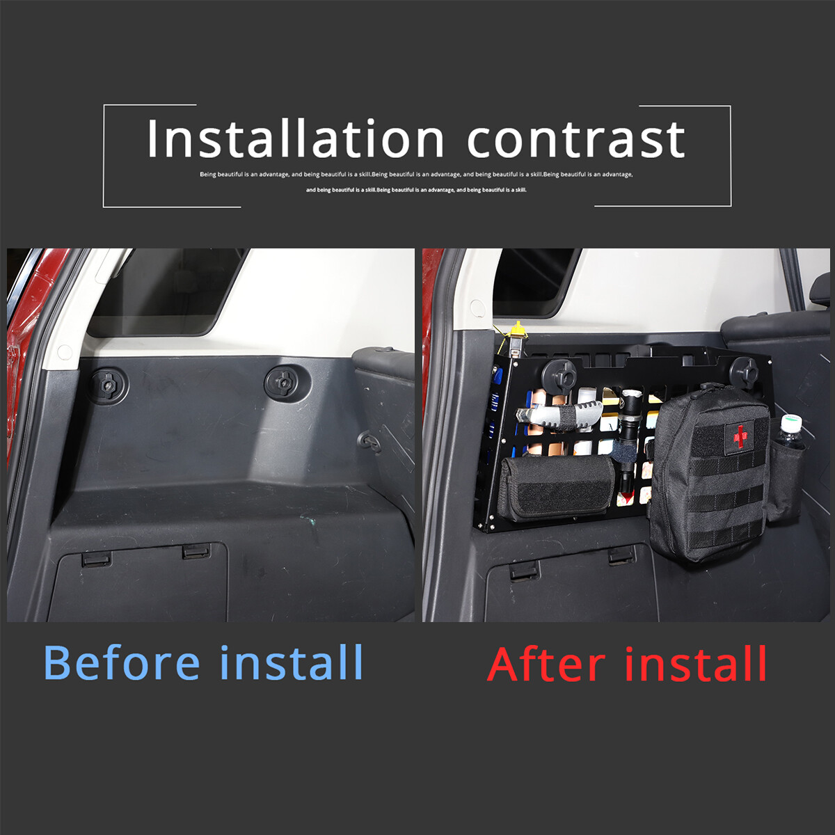 For Toyota FJ Cruiser 2007-2021 Aluminium Trunk Cargo Storage Box ...