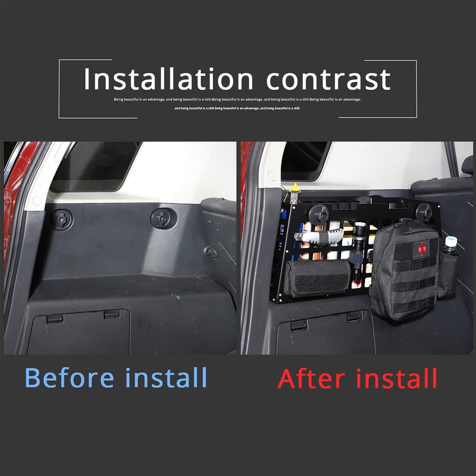 For Toyota FJ Cruiser 2007-2021 Aluminium Trunk Cargo Storage Box ...