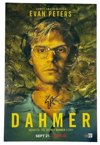 Evan Peters Signed 12x18 Photo Poster The Jeffrey Dahmer Story ...