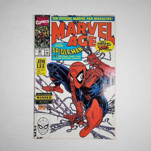 Marvel Comics Marvel Age #90 FN Key Issue Todd McFarlane Cover Art 1990 ...