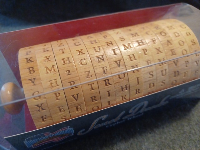 Jefferson Wooden Cypher Wheel Secret Decoder by American Traditions for ...
