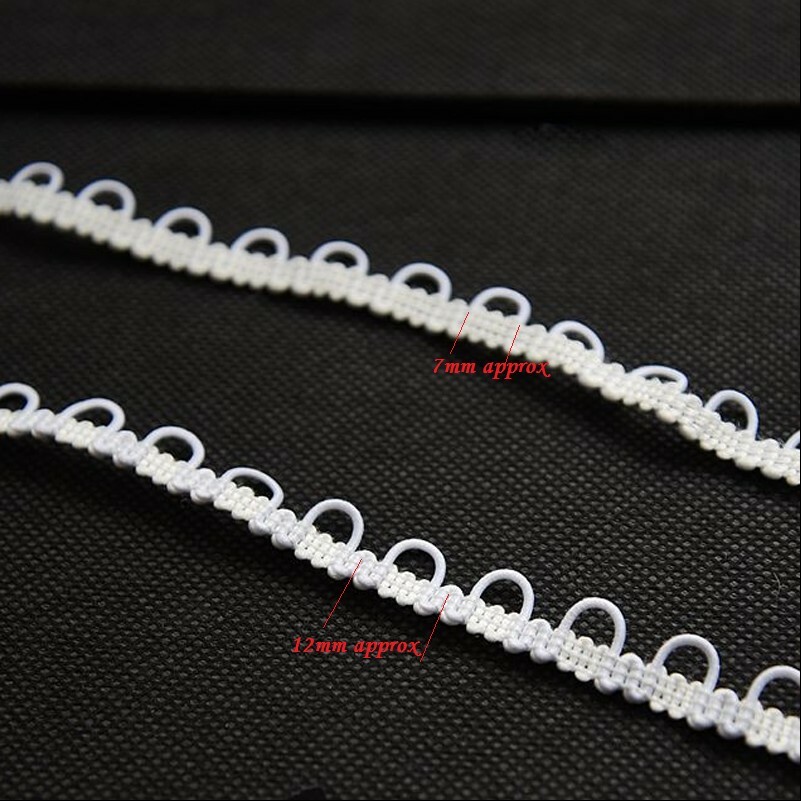 1 M Elastic Button Loops Eyelet Sewing Trimming For Making Bridal ...