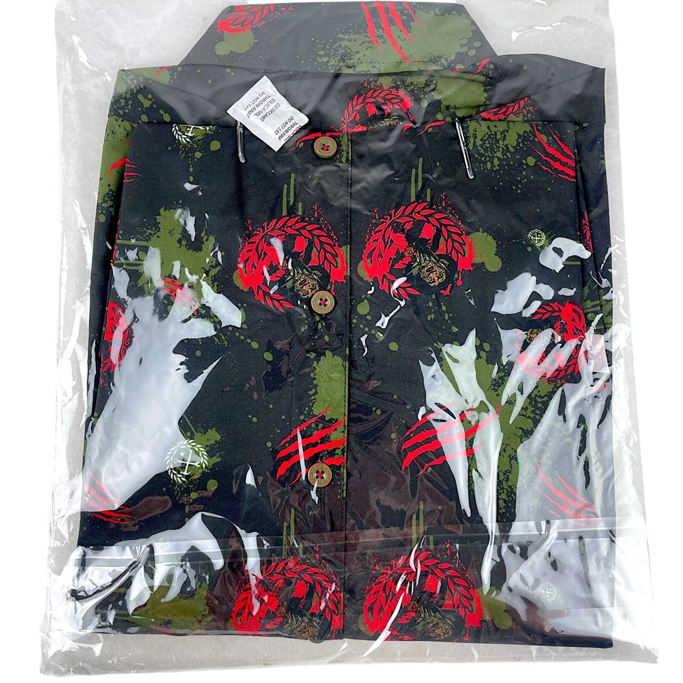 Dixxon Flannel "Nightmare" Men's LARGE Short Sleeve Party Horror Shirt ...