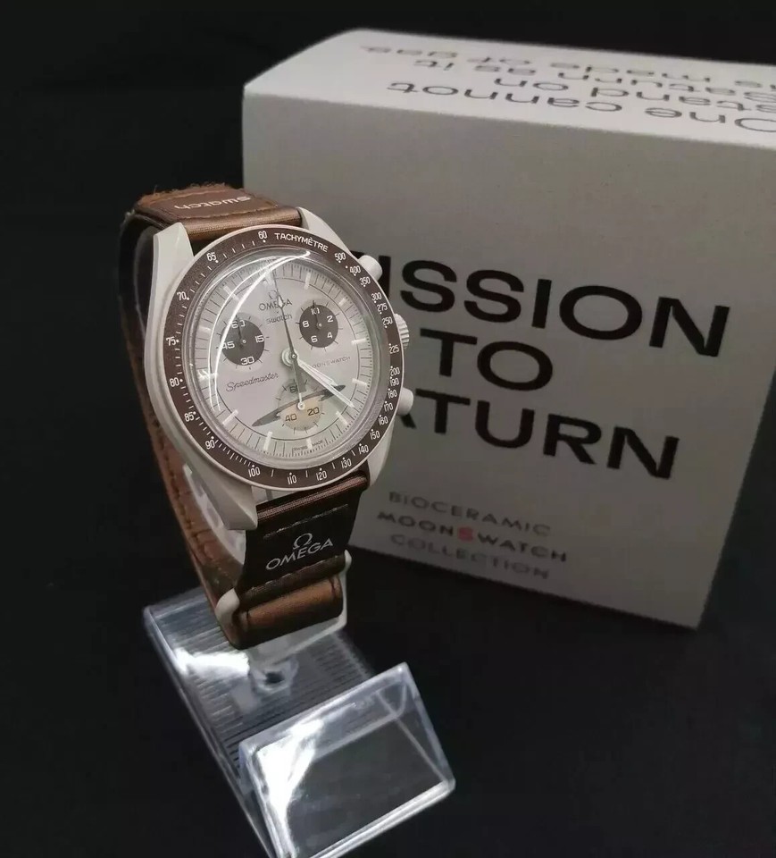 Swatch x Omega Moonswatch Mission To Saturn Watch - With Box | eBay