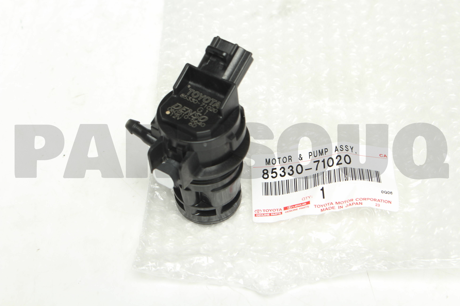 8533071020 Genuine Toyota MOTOR AND PUMP ASSY, WINDSHIELD WASHER 85330 ...