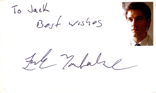 Luke MacFarlane Signed Auto 3x5 Index Card Bros | eBay