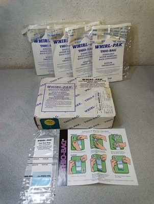 Nasco Whirl-pak Coli-Test Water Sample Bag 100mL B01417WA Box of 100 | eBay