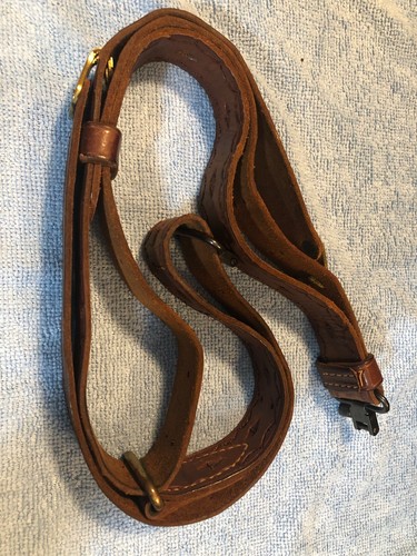 Vintage Boyt 1 1/4” Tooled Leather Rifle Sling with Sling Swivels | eBay