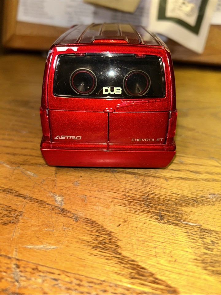 Jada Dub City Big Baller$ Chevrolet Astro Van Red 1:24 Scale Red ...
