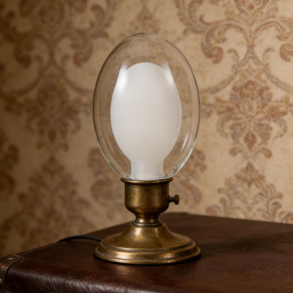 Double Layer Transparent Glass Lampshade Bulb Light Cover Replacement ...
