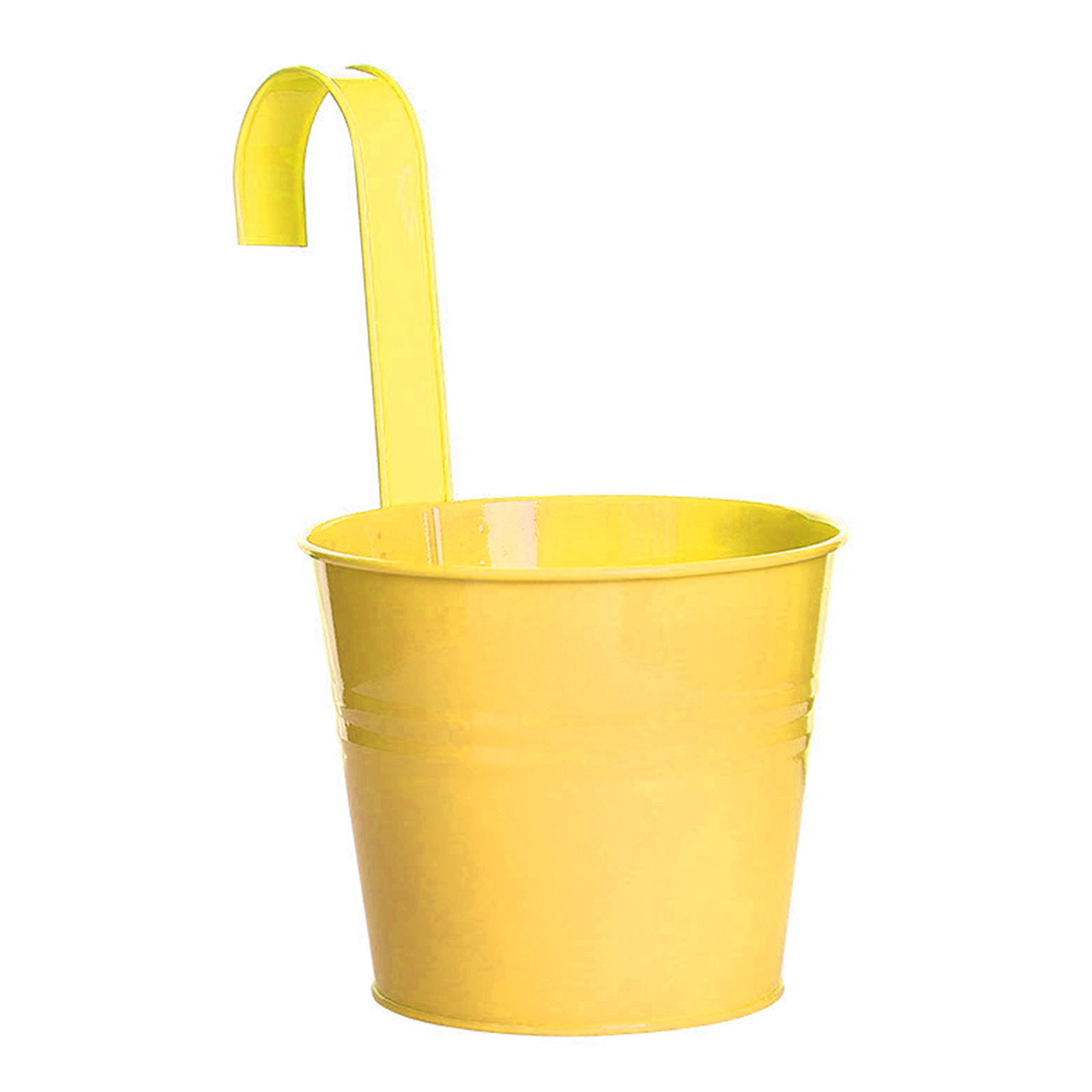 Metal Bucket Solid Color Natural Style Exquisite Metal Bucket Thickened ...