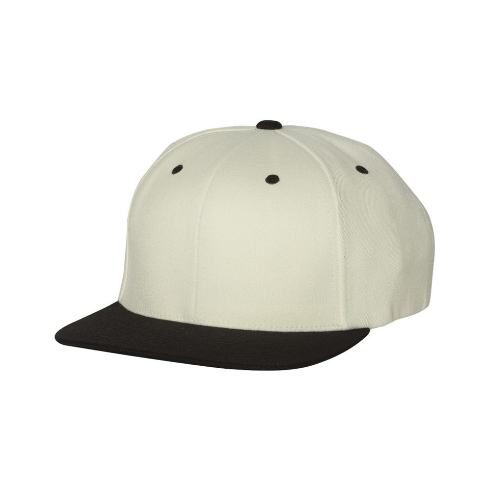 Flexfit One Ten Flat Bill Snapback Cap Structured Mens Hat Adjustable ...