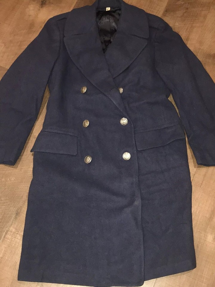 Vintage! - Air Force Overcoat - 100% Wool - 37R - 28oz - Blue - 85 | eBay