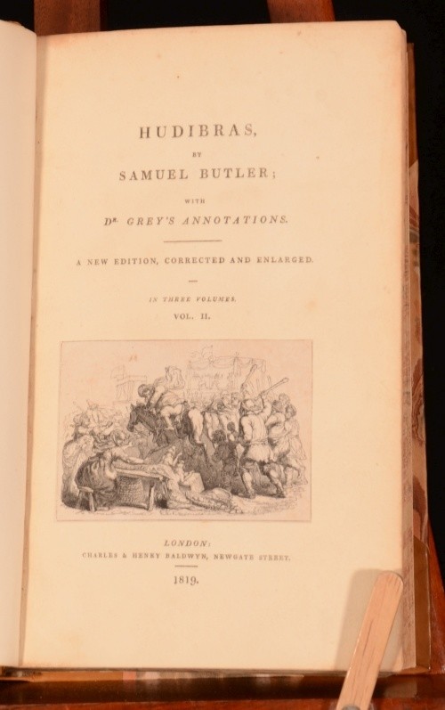 1819 3vol Hudibras Samuel Butler Dr Grey's Annotations Illustrated | eBay
