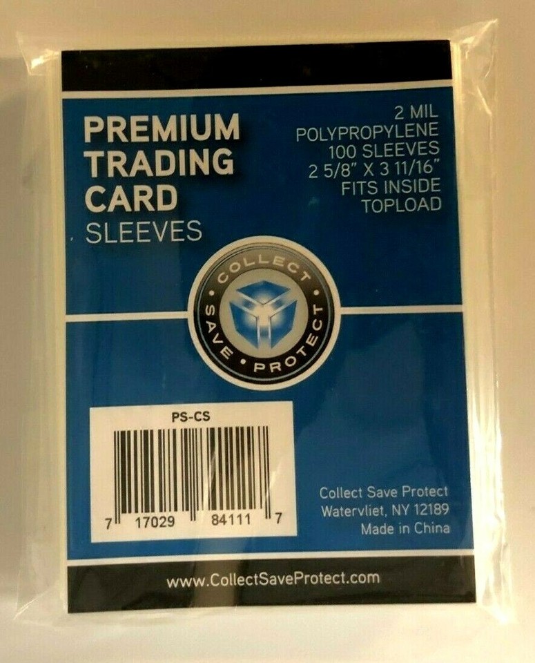 CSP 5 Packs of 100 Soft Card Sleeves AKA penny sleeves 500 sleeves ...