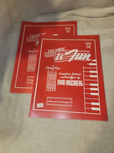Technic Is Fun David Hirschberg Book 1 & 2 Piano Music. NOS | eBay