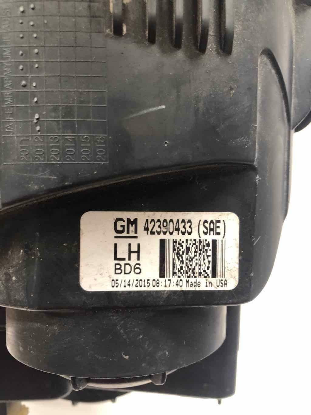 12 13 14 2015 Sonic Left Driver Side Headlight Lamp Assy 42390433 Used ...