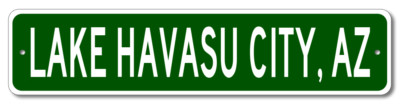 Lake Havasu City, Arizona Metal Wall Decor City Limit Sign - Aluminum ...