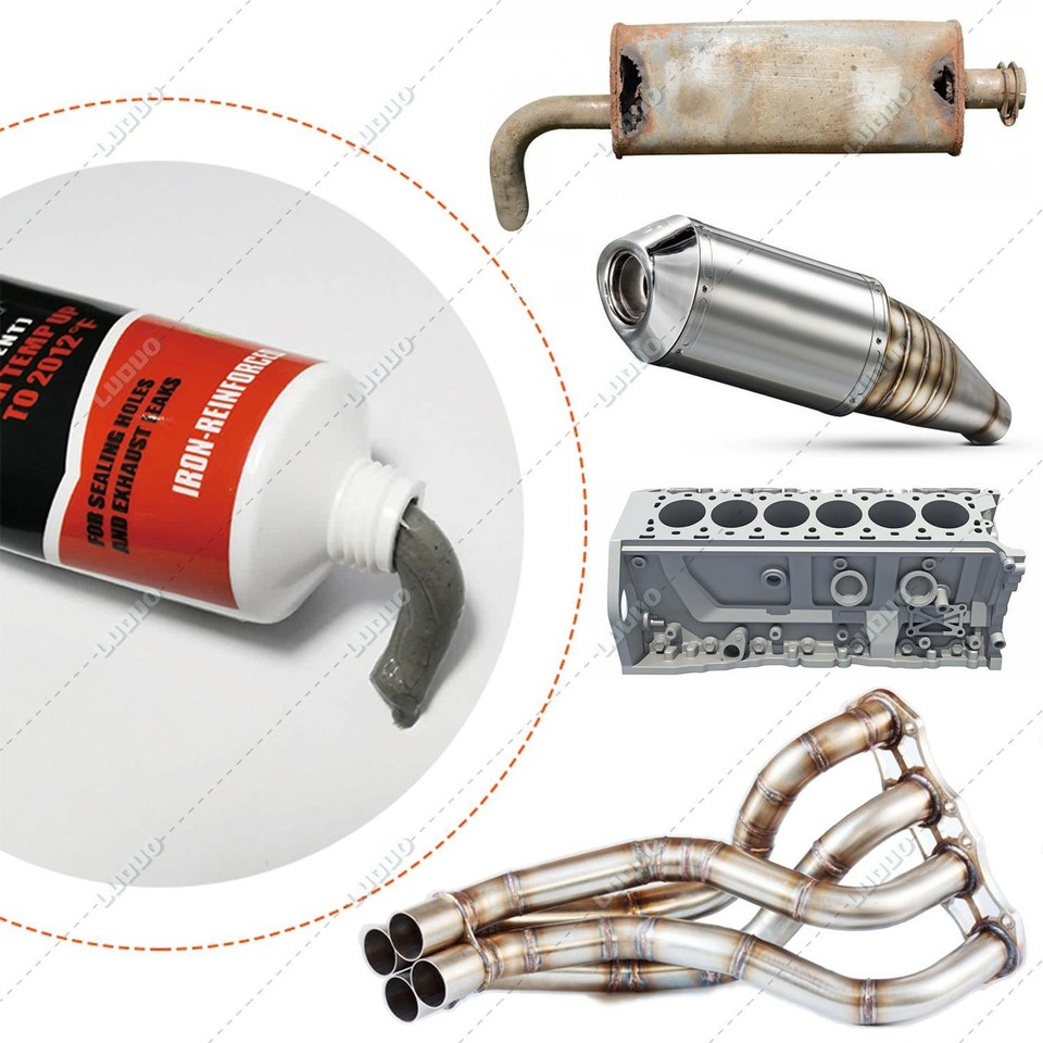 New Car Exhaust Pipe Repair Glue Cement Filler High Temperature ...