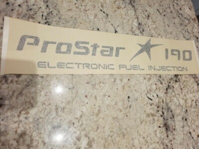 Mastercraft Boat Rear Side Decal Prostar 190 Pro Star 190 Black Set of ...