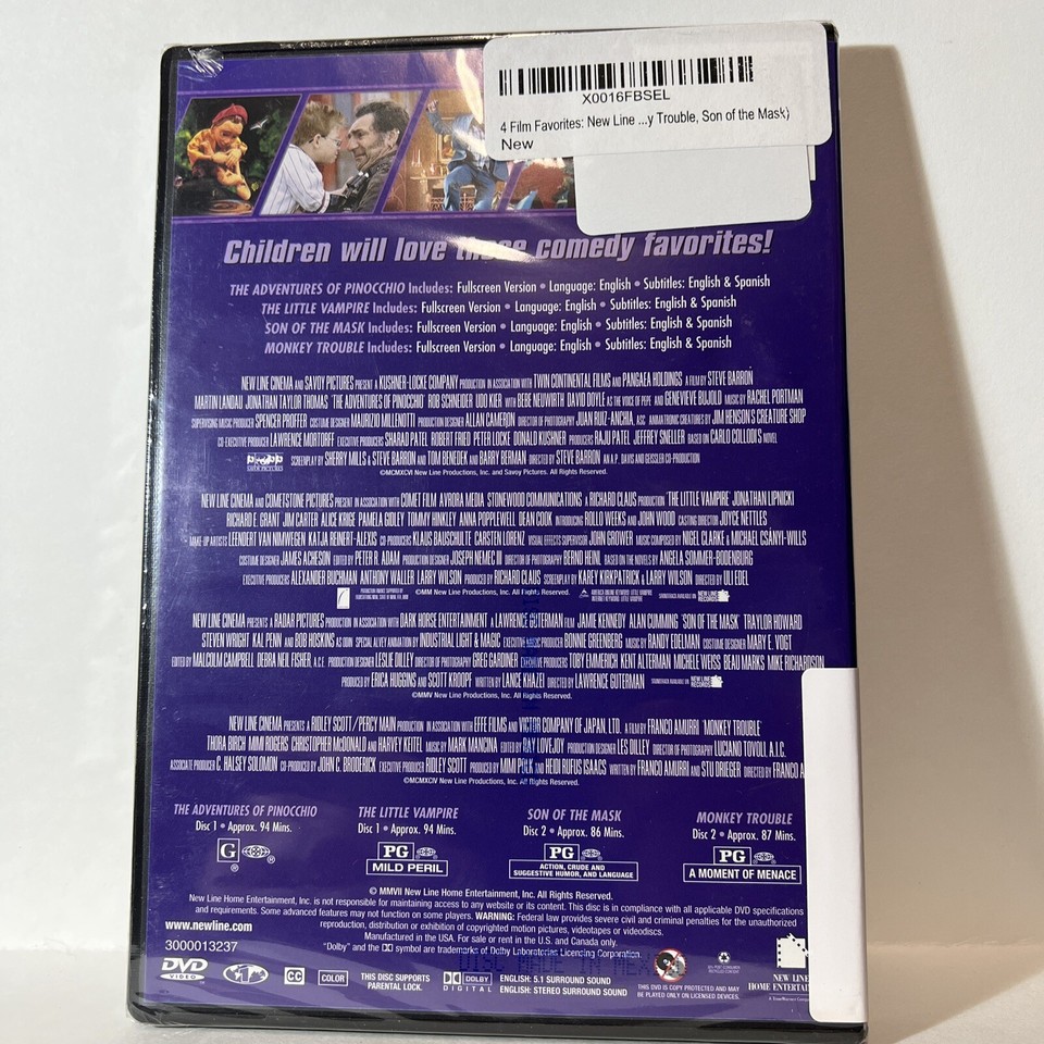 4 Film Favorites: Family Comedies (DVD) 794043111334| eBay