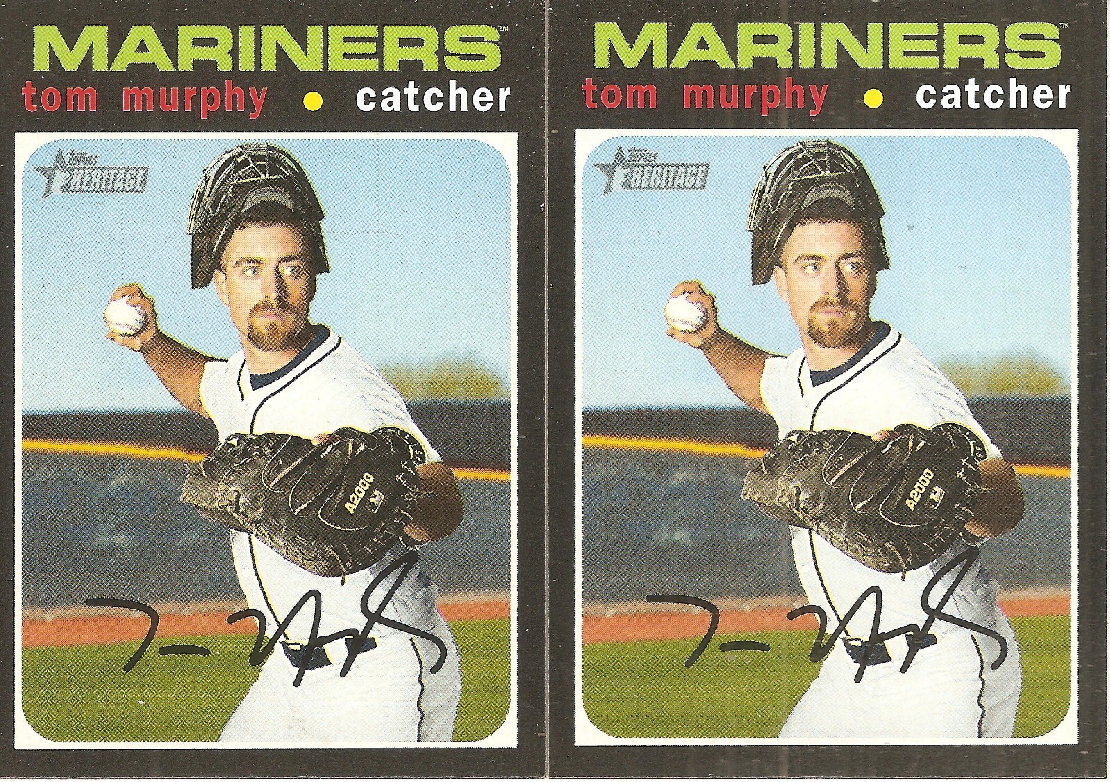 2 CARD 2020 TOPPS HERITAGE TOM MURPHY BASEBALL CARD LOT #11 | eBay
