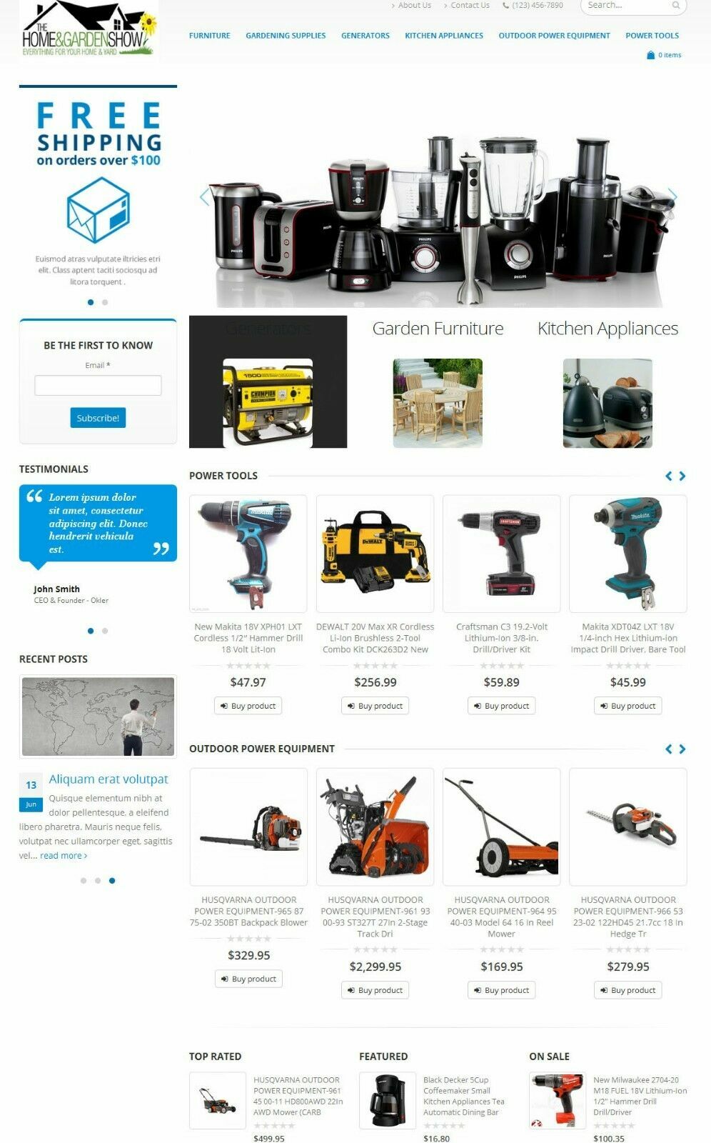 Home and Garden Tools Store Website - Affiliate DropShipping Store | eBay
