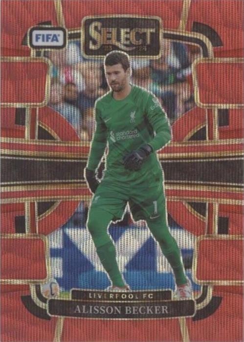 2023-24 Panini Select FIFA - Terrace Alisson Becker #10 Red Wave Prizm ...