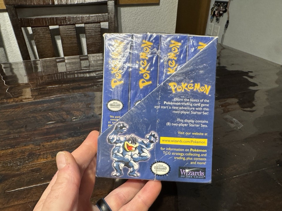 Factory Sealed: 1999 Pokemon Base Set Display Box - 8 Unlimited Starter ...