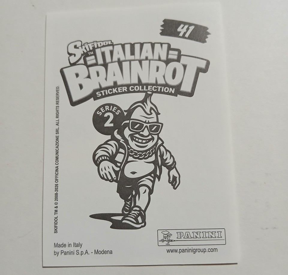 ITALIAN BRAINROT STICKER COLLECTION SERIE 2 - N⁰ 41 | eBay
