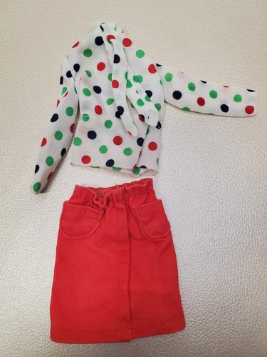 VTG 1973 Mattel Barbie United Airlines Stewardess Outfit #7703 Blouse ...