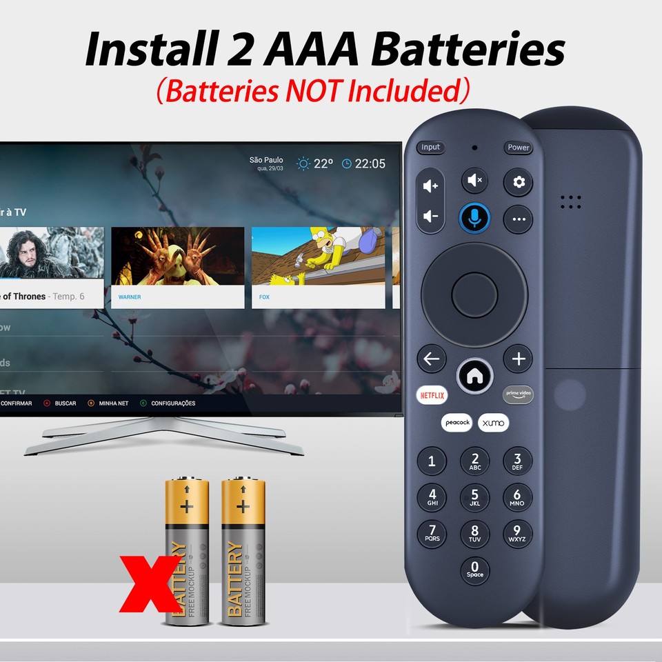 Voice Remote Control For XUMO Stream Box,for E500AC65C E500AC43C ...