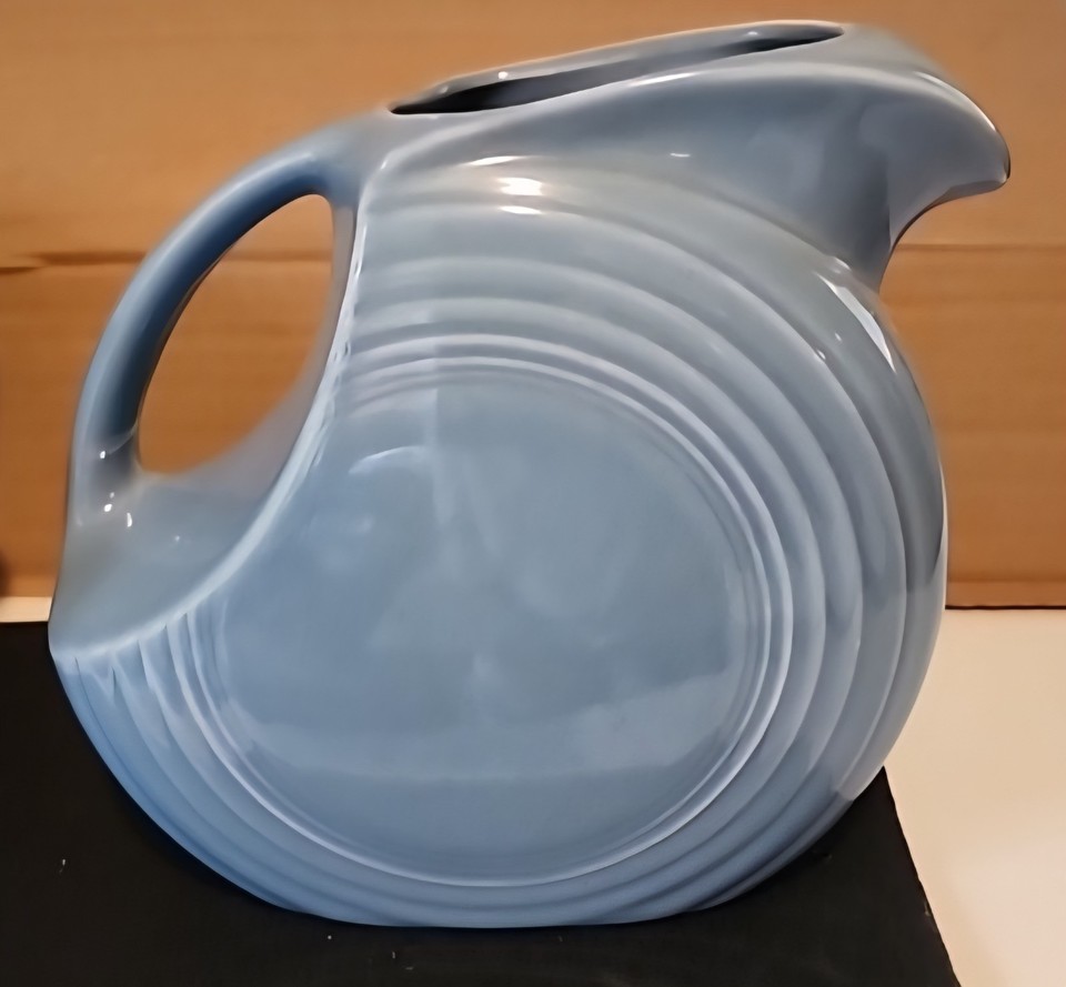 Vintage Fiesta FiestaWare Large Disc Water Pitcher Periwinkle Blue ...