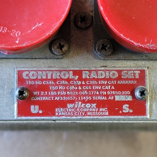 Vintage Wilcox Control Radio Set - VHF COMM NAV Aircraft Equipment Military USA | eBay