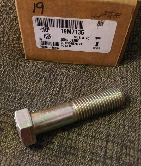 OEM Genuine John Deere 19M7135 M16 X M70 Bolt for sale online | eBay