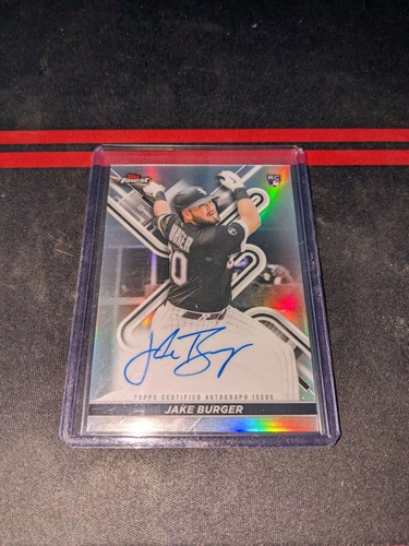 2022 TOPPS FINEST BASEBALL JAKE BURGER REFRACTOR ROOKIE AUTO RC SP | eBay