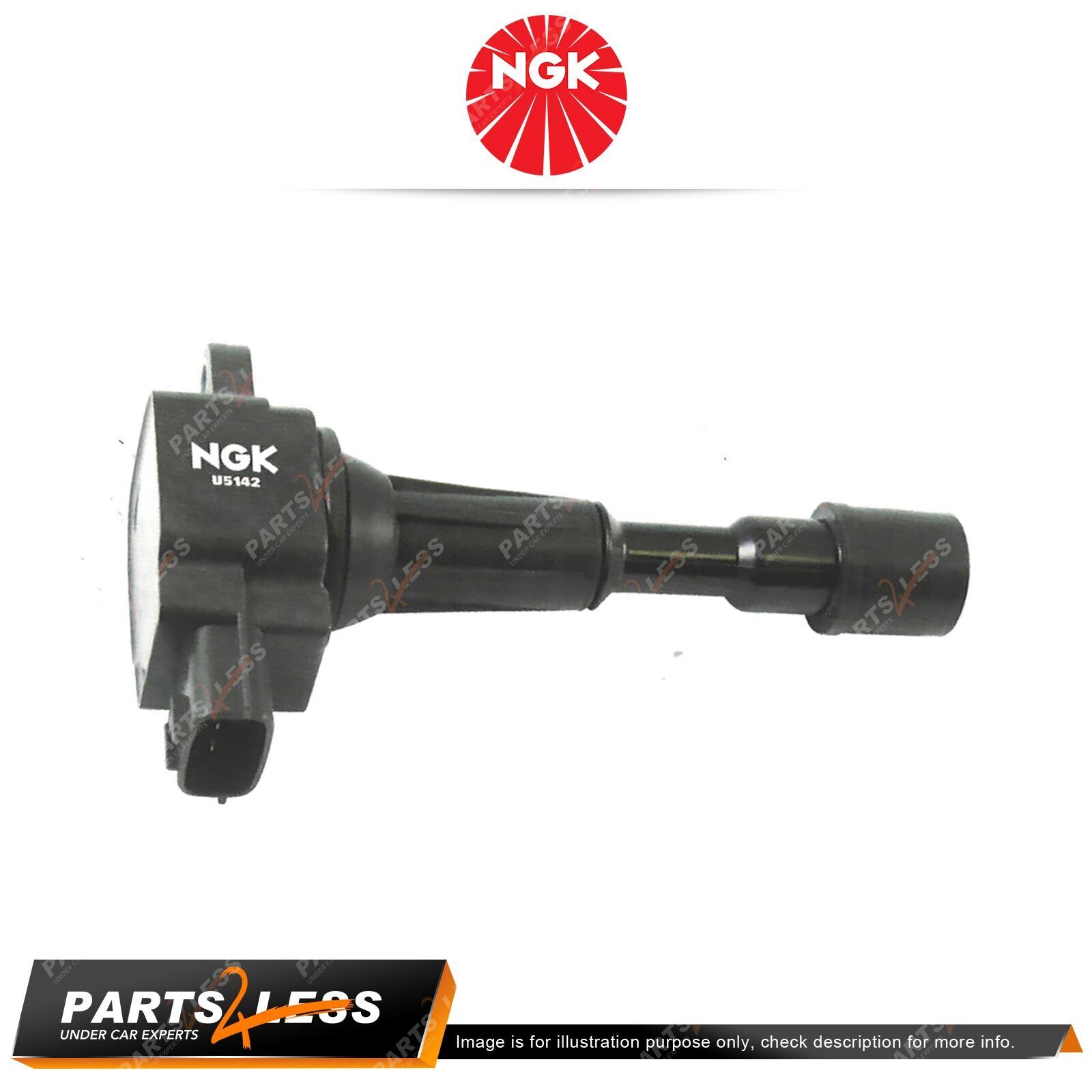 NGK Ignition Coil U5143 - Ignition System Single Coil Refer ZJ01-18 ...