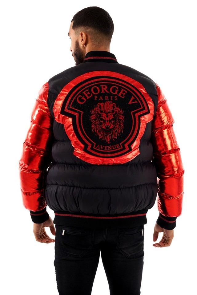 Men's Black Puffer Jacket Avenue George V Paris L XL 2XL 3XL NWT | eBay