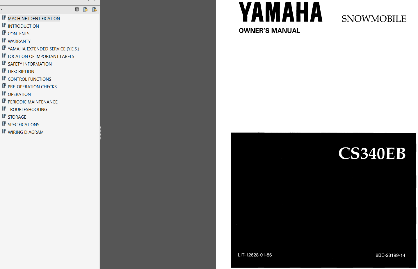 Yamaha CS340 ( OVATION 340 ) Snowmobile SERVICE , Owner's & Parts Manual CD | eBay