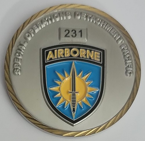 ARMY SOC Special Operations Detachment Pacific AIRBORNE #231 Challenge ...