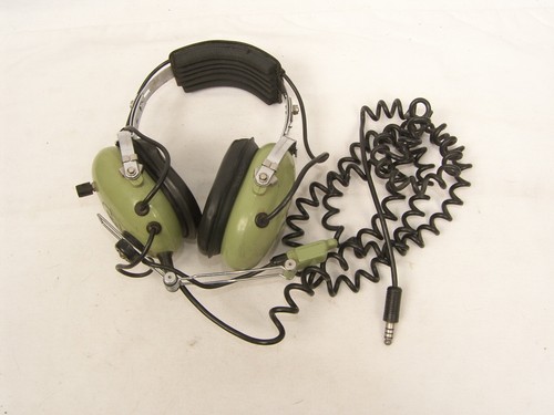 David Clark Brand Model H10-46 Pilot Headset Headphones With M-4 ...