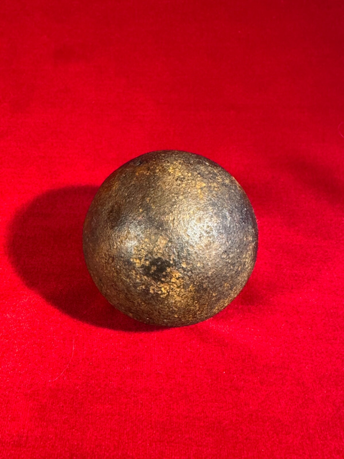 RARE REVOLUTIONARY WAR 2 LB. CANNONBALL FROM THE BATTLE OF BRANDYWINE ...