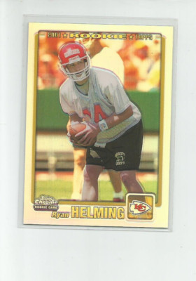 2001 TOPPS CHROME #309 RYAN HELMING RC 895/999 | eBay