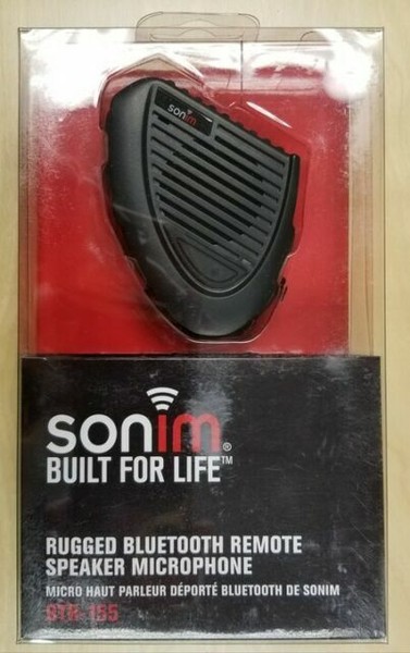 Sonim Btr-155 Rugged Bluetooth Push to Talk Remote Speaker Microphone ...