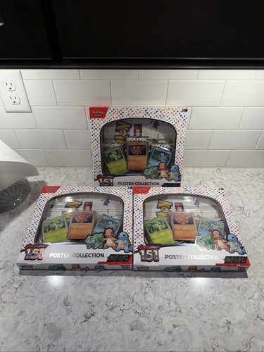 Pokémon TCG Scarlet & Violet - 151 Poster Collection Box - Lot Of 3 ...