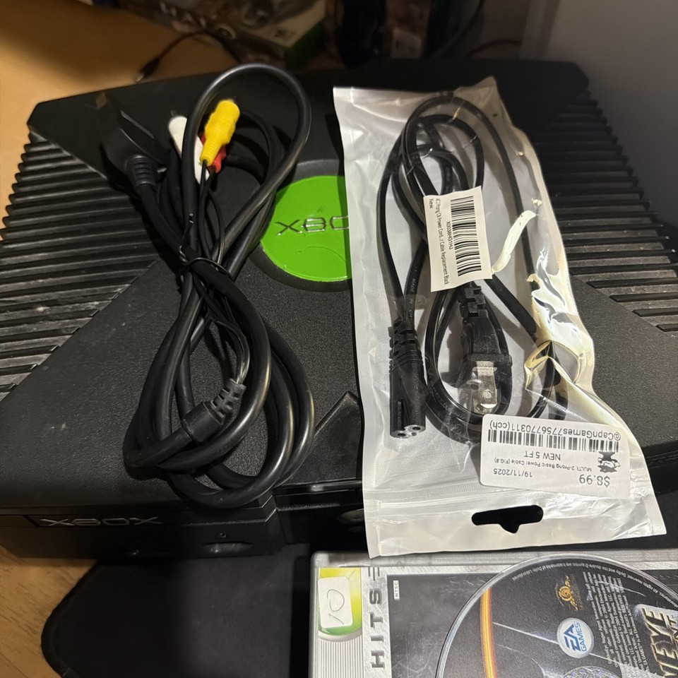 Original Xbox Bundle + 4 Games - TESTED FAST FREE SHIPPING!! With ...
