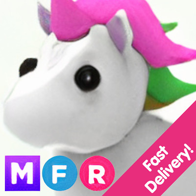 Unicorn Mega Neon Fly Ride MFR US Seller Adopt From Me Today! | eBay