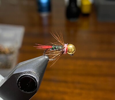 Six (6) Red Dart euro nymph fly. Hook size 14, 3.8 mm tungsten bead | eBay
