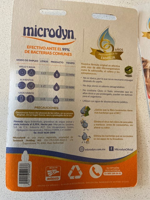 Microdyn Liquid Concentrate Vegetable Wash 15 Ml in Package for sale ...